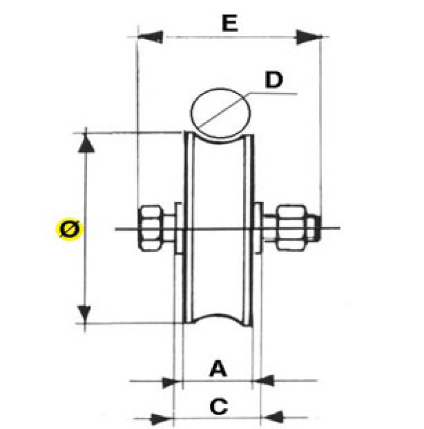 Systéme coulissant pour porte en acier | ROUE POUR PORTE COULISSANT 363 ...